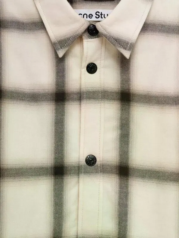 Acne Studios Checked Overshirt - Neutrals