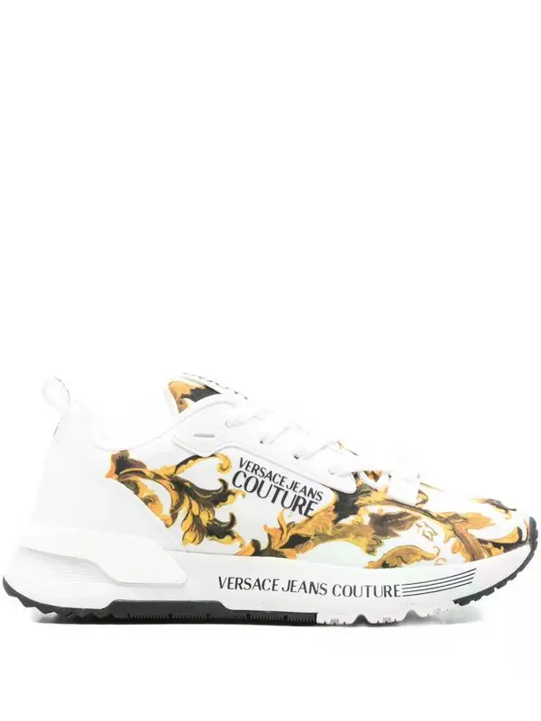 Versace Padded Lace-up Sneakers - White