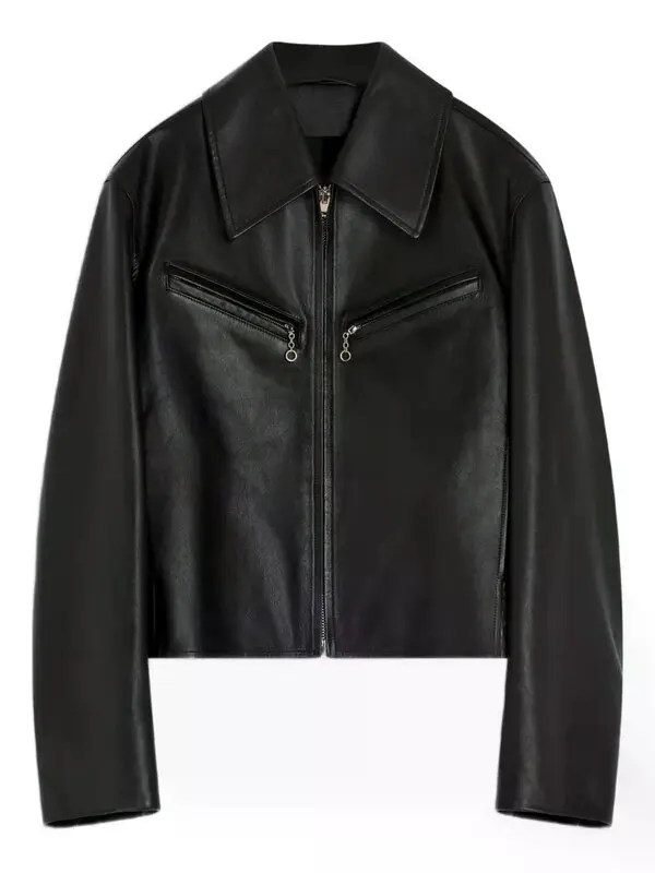 LEMAIRE │ LEATHER TRUCKER JACKET LEMAIRE Trucker Jacket Slate | HAVEN