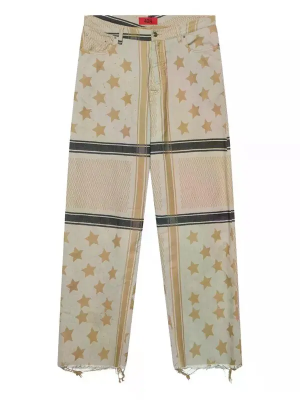 424 Star-patterned Trousers