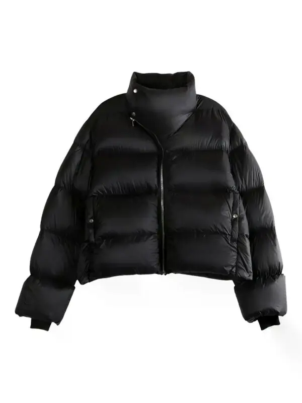 Rick Owens Quilted High-neck Jacket - Black