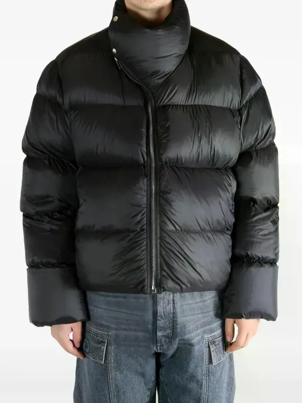 Rick Owens Quilted High-neck Jacket - Black