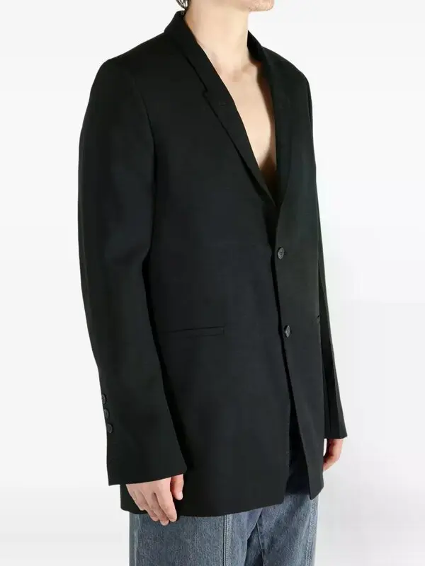 Rick Owens Three-button Back-strap Jacket