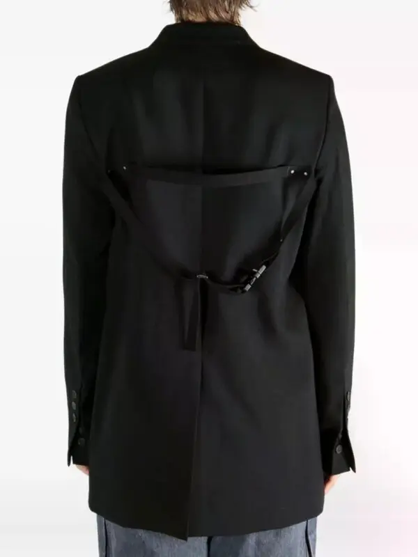 Rick Owens Three-button Back-strap Jacket