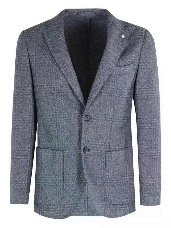 L.B.M. Checked Single-breasted Blazer