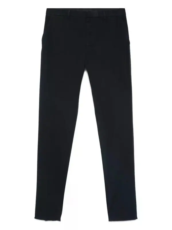 Zegna Raw-edge Trousers - Blue