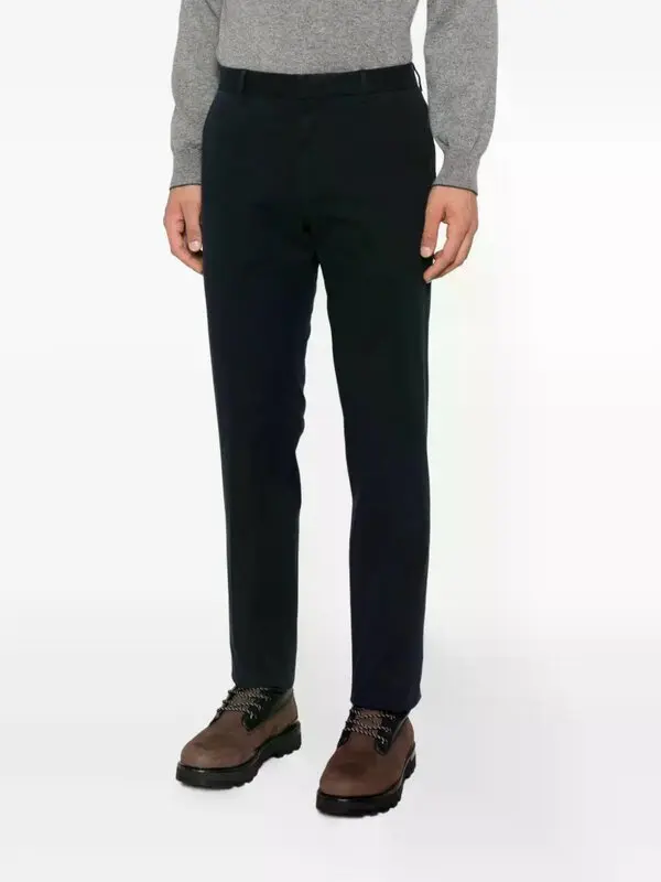 Zegna Raw-edge Trousers - Blue