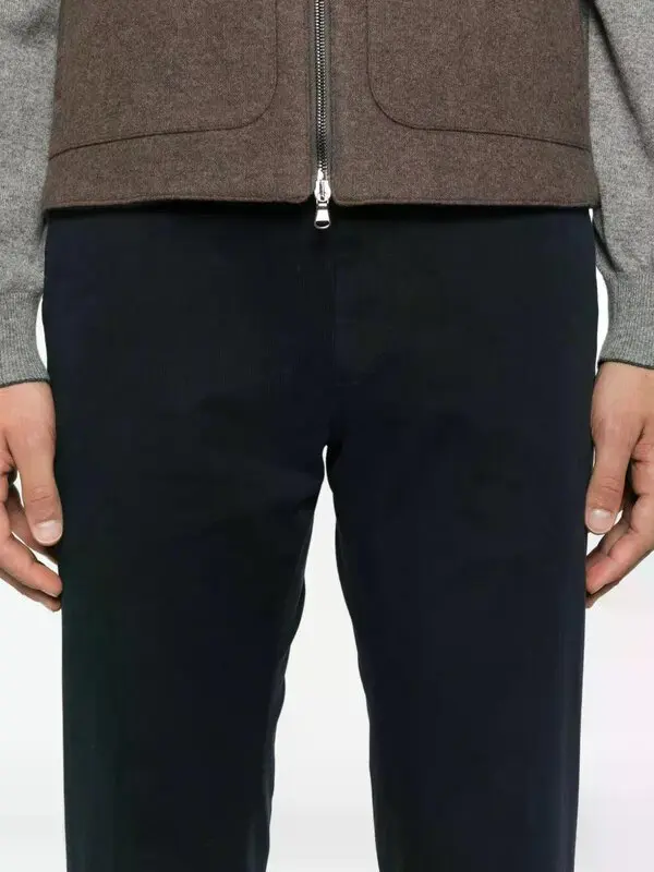 Zegna Raw-edge Trousers - Blue