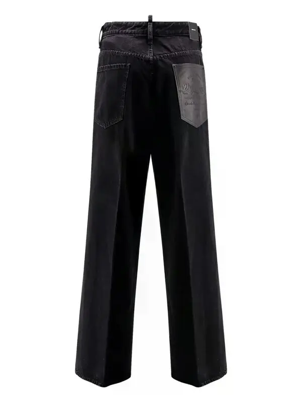 Dsquared2 Leather-patch Jeans