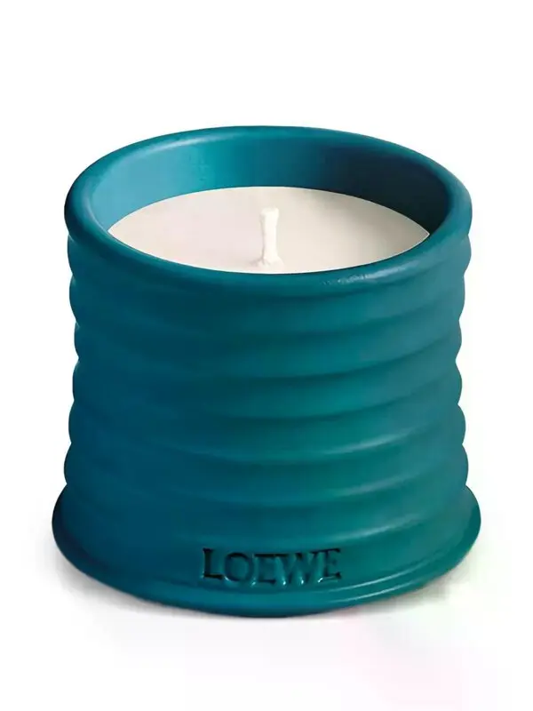 Loewe Candela Ribbed Candle - Blue