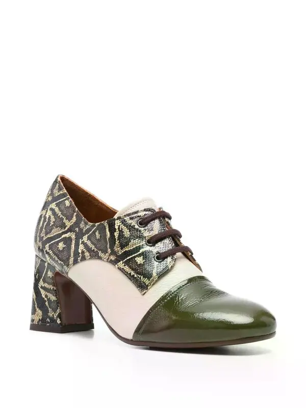 Chie Mihara 70mm Fadri Patterned Block-heel Pumps