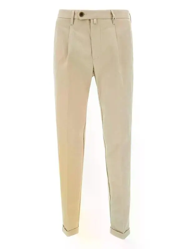 MYTHS Pleated Cotton-blend Chinos
