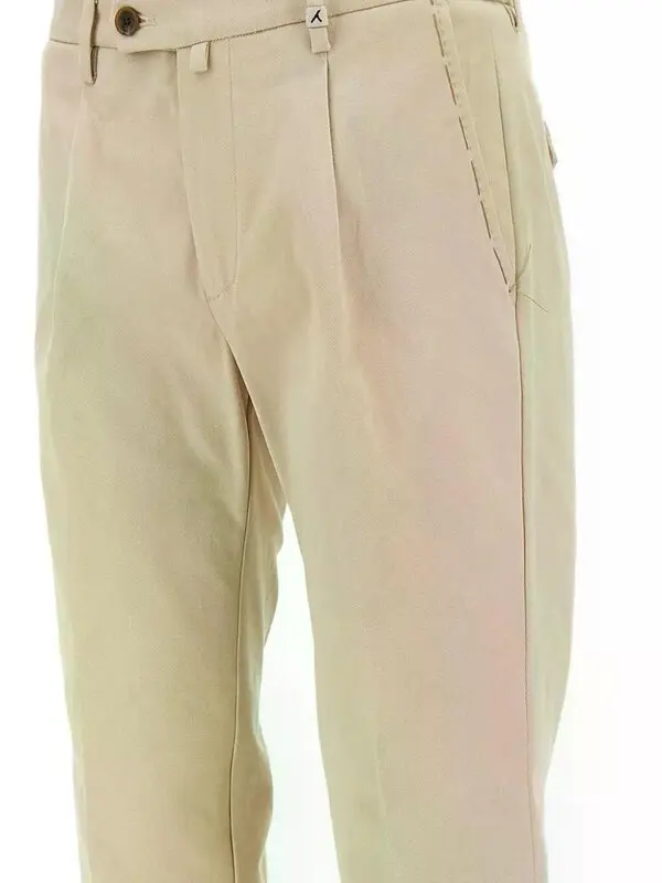 MYTHS Pleated Cotton-blend Chinos