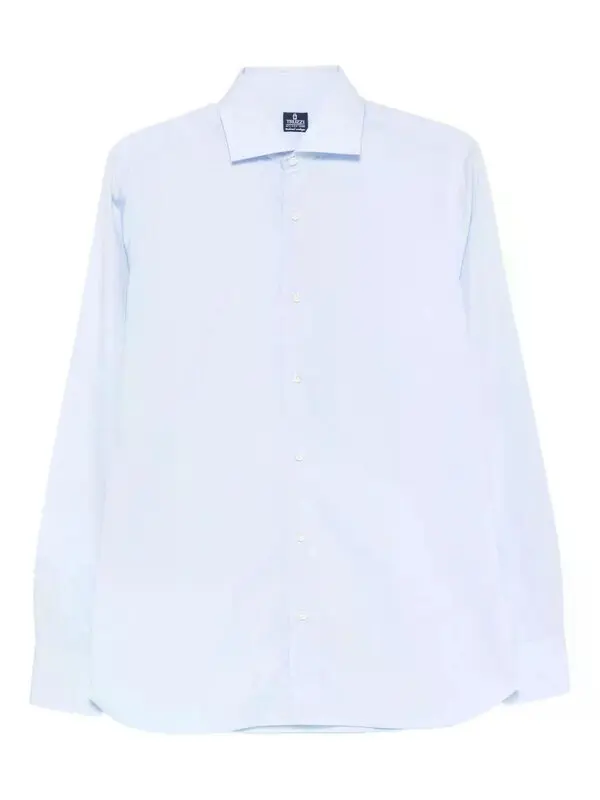 TRUZZI Long-sleeve Button-up Shirt - Blue