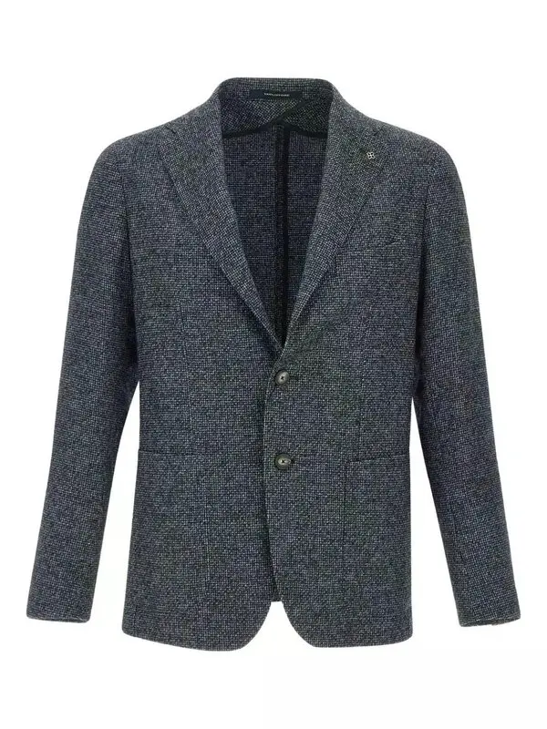 Tagliatore Textured Weave Blazer - Blue