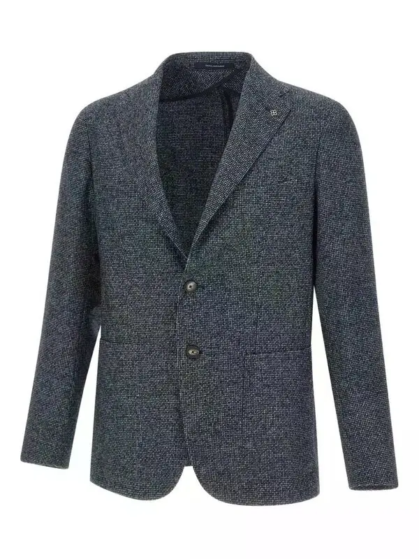 Tagliatore Textured Weave Blazer - Blue
