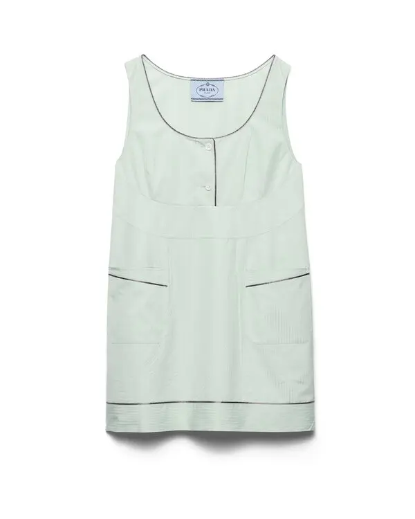 Prada Cotton Mini-dress - Green