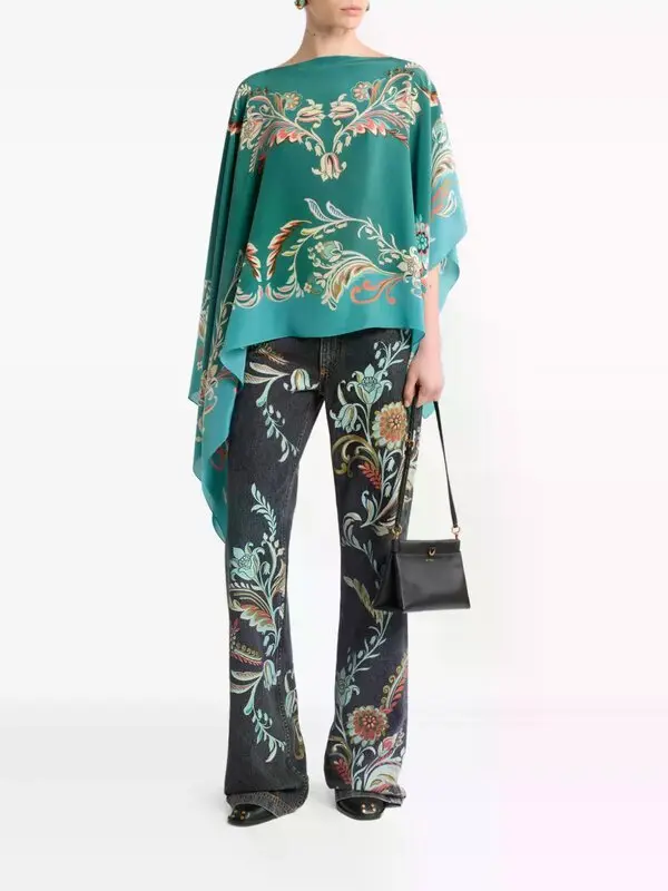 Etro Daffodil-motif Asymmetric Top