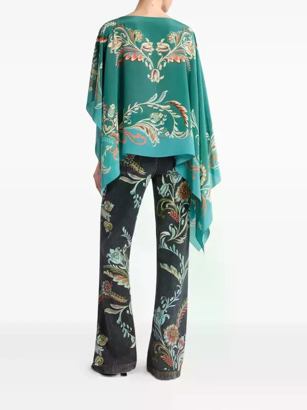 Etro Daffodil-motif Asymmetric Top
