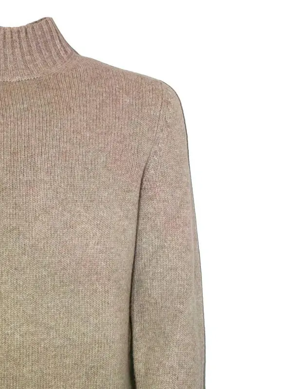 Fedeli Ribbed-trim Wool-cashmere Blend Turtleneck Sweater - Neutrals