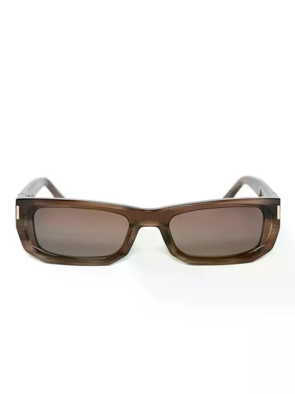 Manière De Voir Milan Curved-frame Sunglasses - Brown