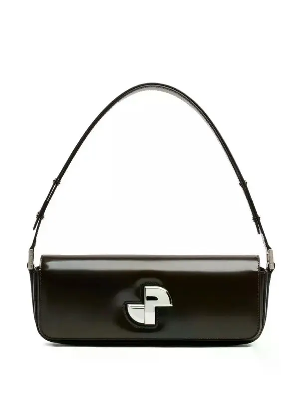 PATOU Le Lock Leather Shoulder Bag