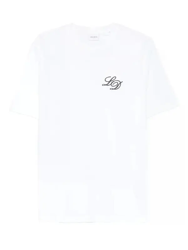 LES DEUX Ld Logo-embroidered T-shirt - White