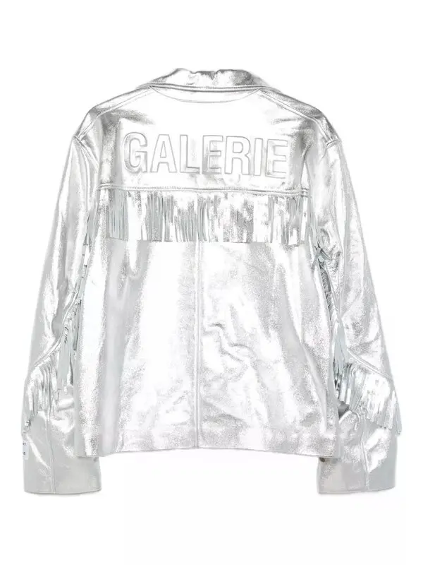 GALLERY DEPT. Orlando Fringe Metallic Leather Jacket