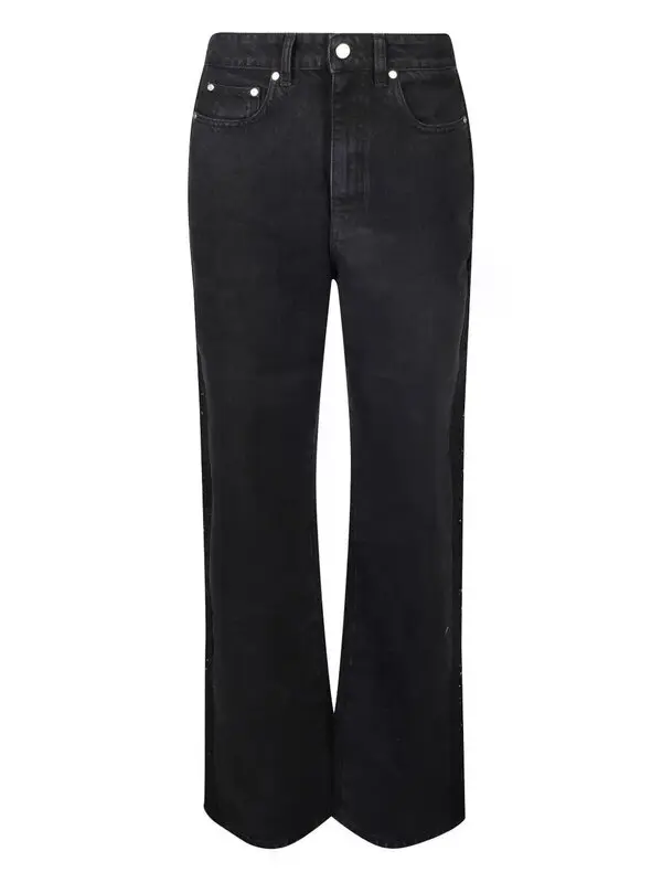 Stella McCartney Lace-insert High-rise Jeans