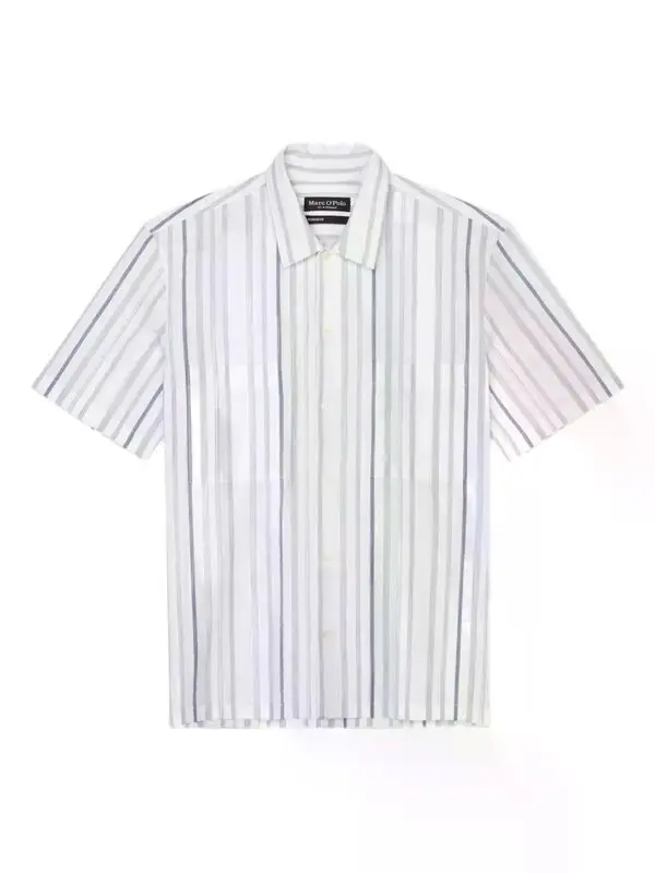 Marc O'polo Striped Short-sleeve Shirt - White