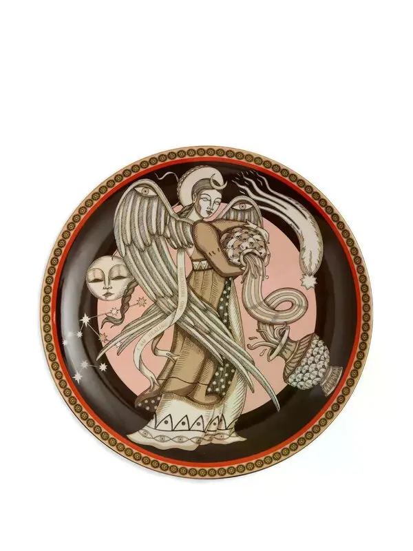 La DoubleJ Angel Decorative Plate - Brown