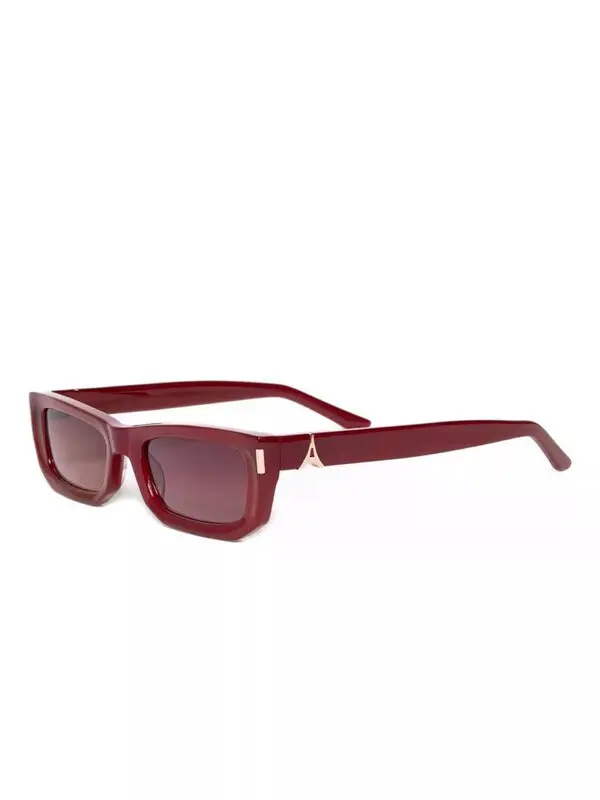 Manière De Voir Milan Curved-frame Sunglasses - Red