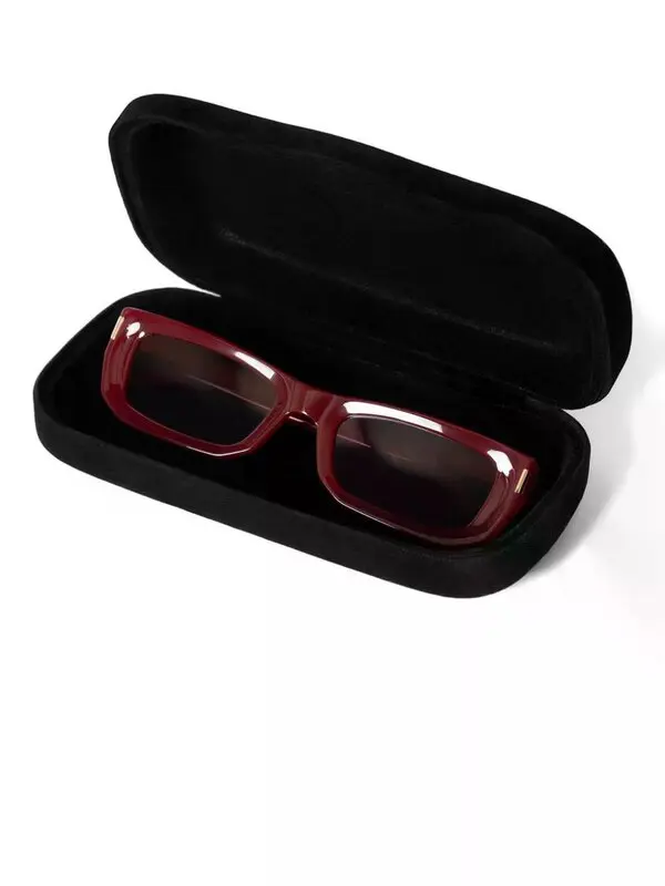 Manière De Voir Milan Curved-frame Sunglasses - Red
