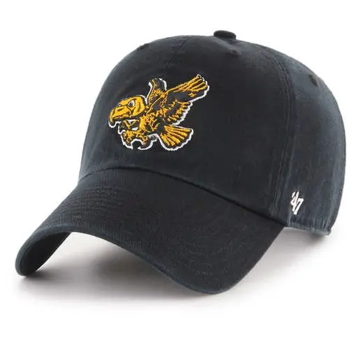 '47 Iowa Hawkeyes Vault Clean Up Adjustable Hat - Black