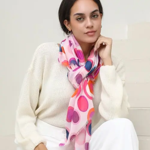 YOUZEY The Opallightweight Scarf - Pink