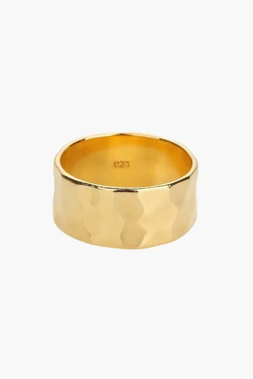 BEARFRUIT JEWELRY Sterling Skye Statement Ring - Gold