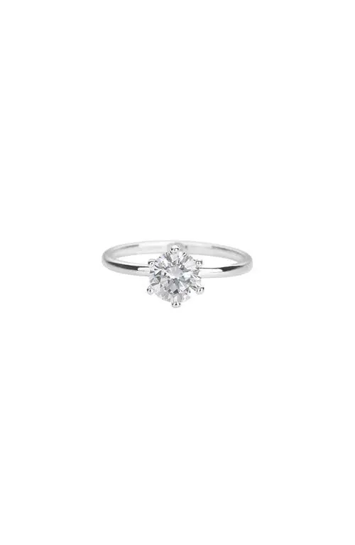 BEARFRUIT JEWELRY Sterling Sage Ring With Cubic Zirconia - Silver