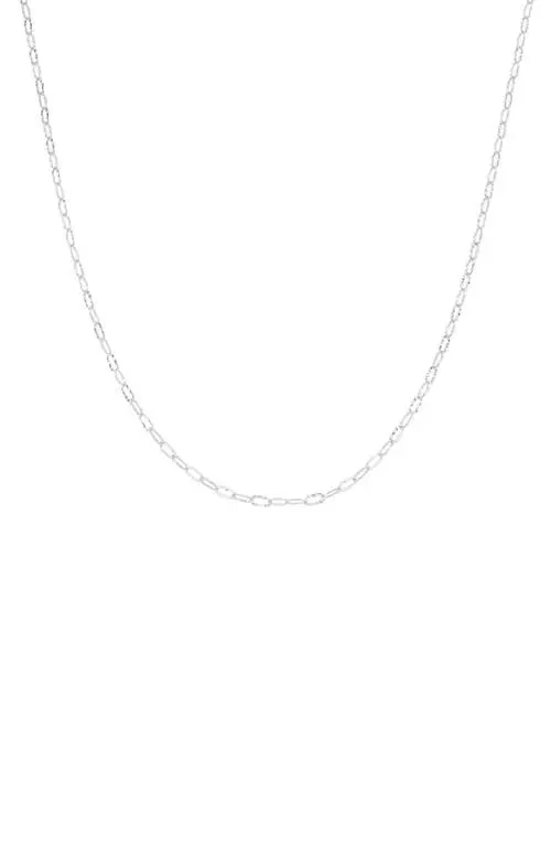BEARFRUIT JEWELRY Sterling 18k Plated Chain Necklace - Silver
