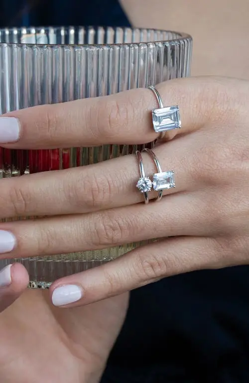 BEARFRUIT JEWELRY Sterling Ring With Cubic Zirconia