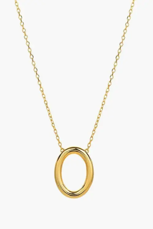 BEARFRUIT JEWELRY Brynn Circle Necklace - Gold