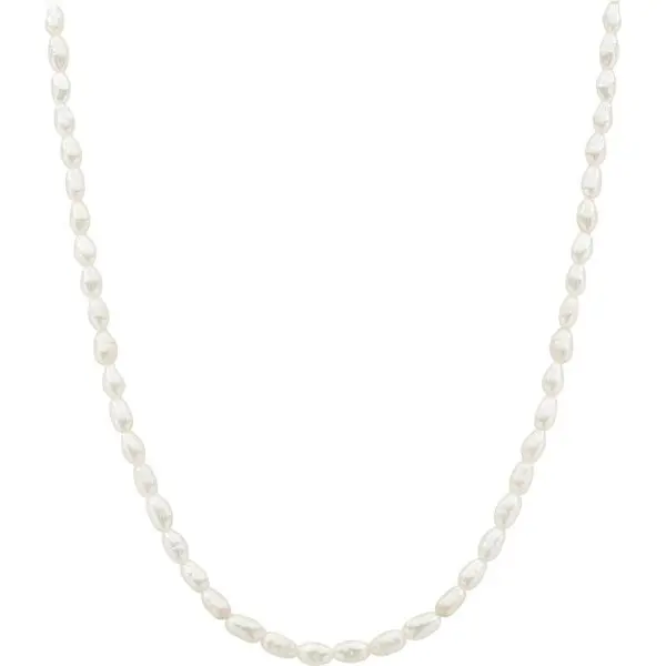 BEARFRUIT JEWELRY 14k Plated Pearl Necklace - Gold