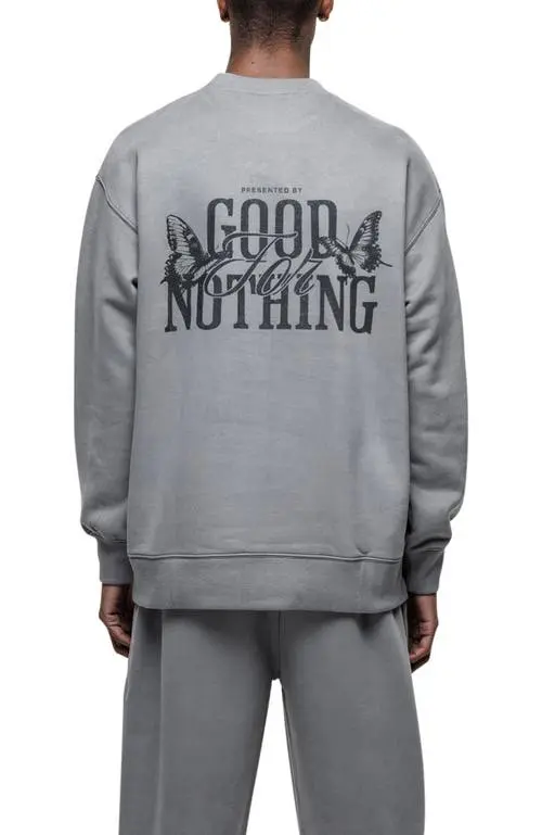 GOOD FOR NOTHING Dakota Relaxed Sweatshirt - Grey