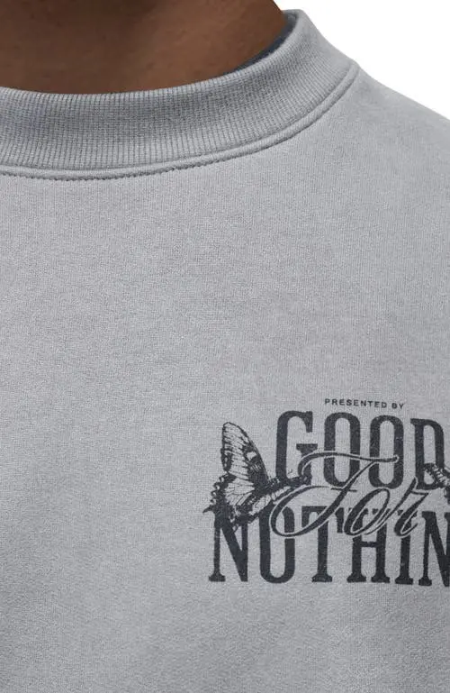 GOOD FOR NOTHING Dakota Relaxed Sweatshirt - Grey
