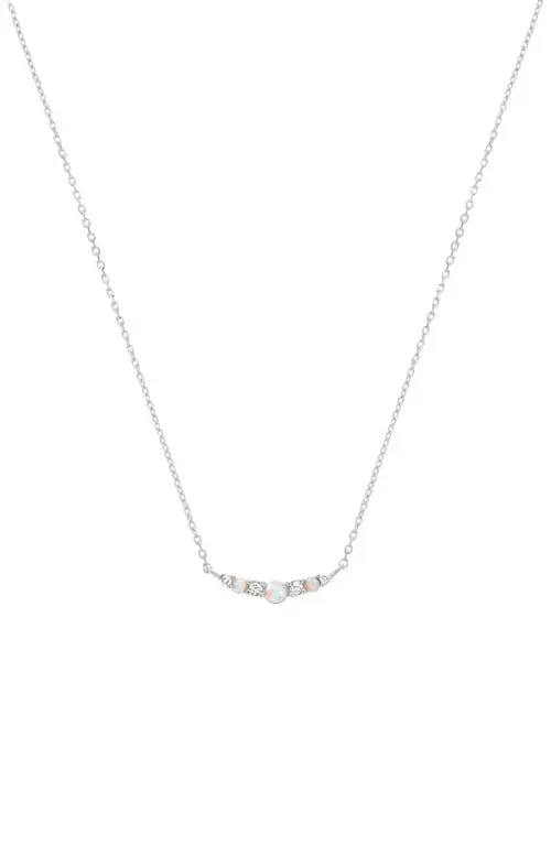 BEARFRUIT JEWELRY Cloris Opal Necklace - Silver