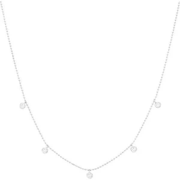 BEARFRUIT JEWELRY Sterling 18k Plated Callie Drop Pendant Necklace - Silver