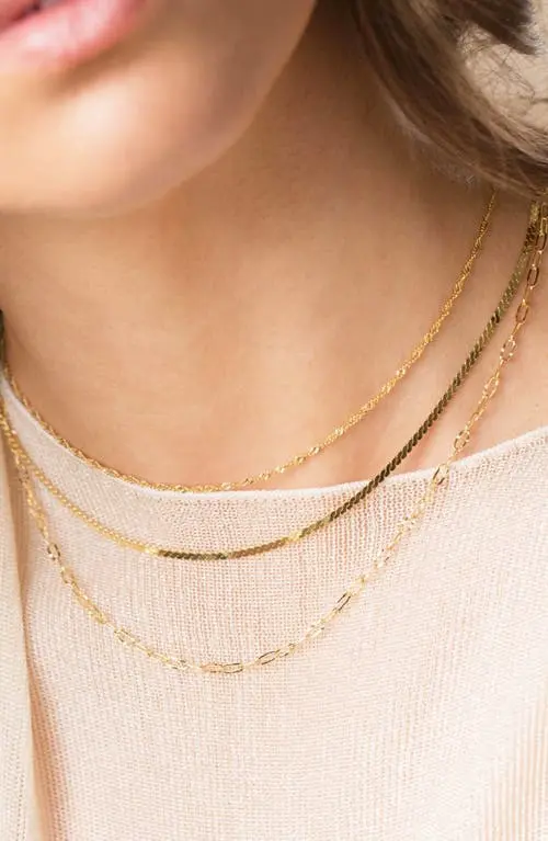 BEARFRUIT JEWELRY Ashley 18k Plated Necklace - Gold