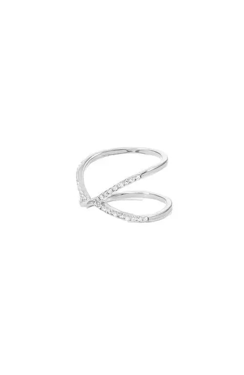 BEARFRUIT JEWELRY 14k Plated Claire Ring - Silver