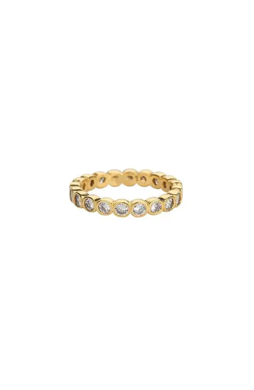 BEARFRUIT JEWELRY Sterling 18k Plated Margot Ring With Crystals - Gold
