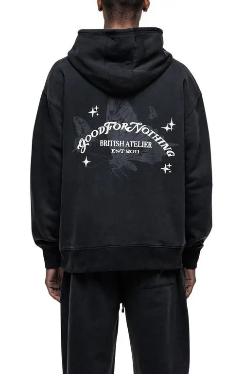 GOOD FOR NOTHING Liberty Washed Zip Hoodie