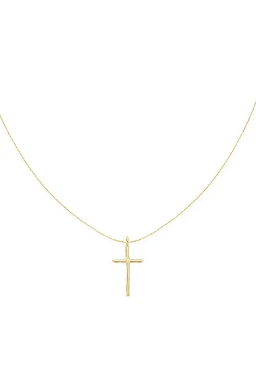 BEARFRUIT JEWELRY Sterling Ariel Cross Necklace - Gold